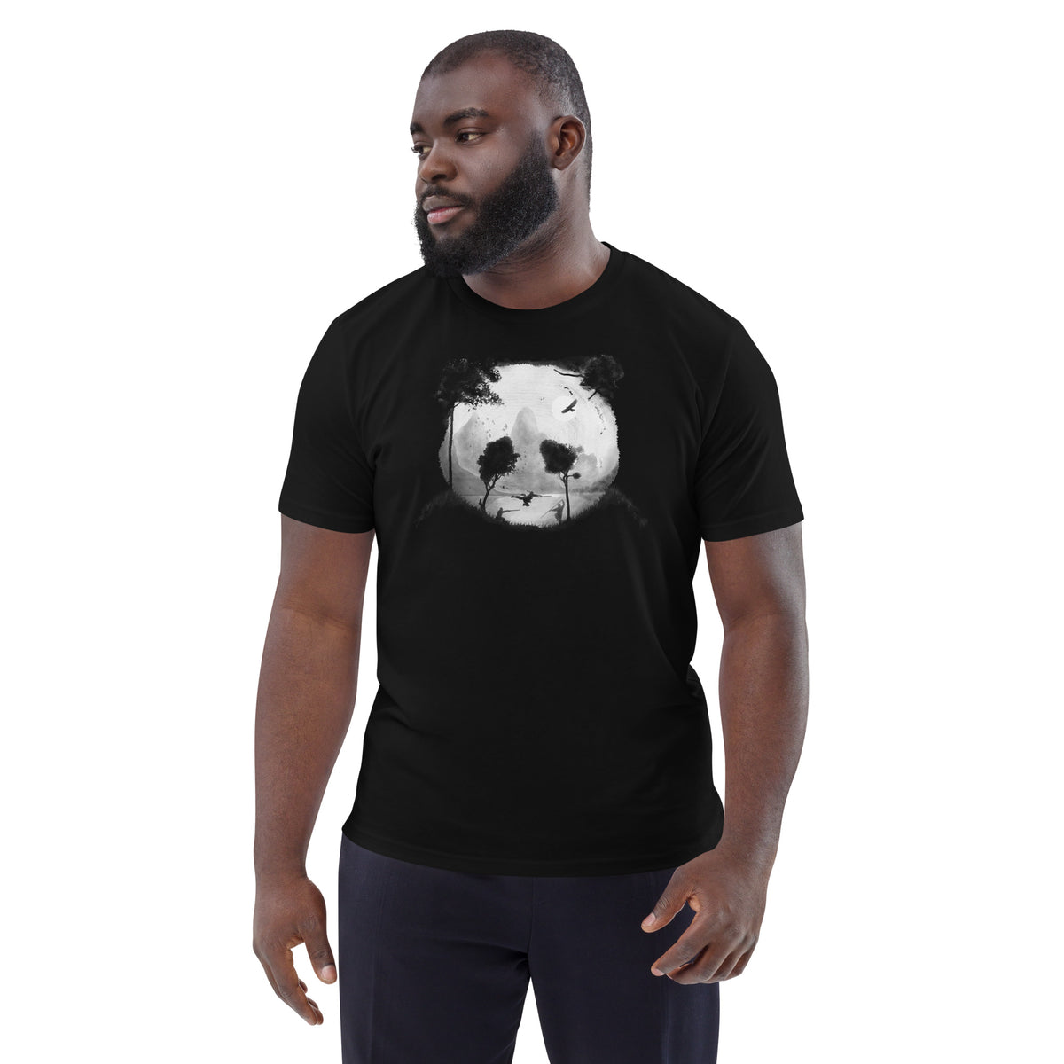 Crouching Panda Hidden Somewhere T-Shirt – Artokingo